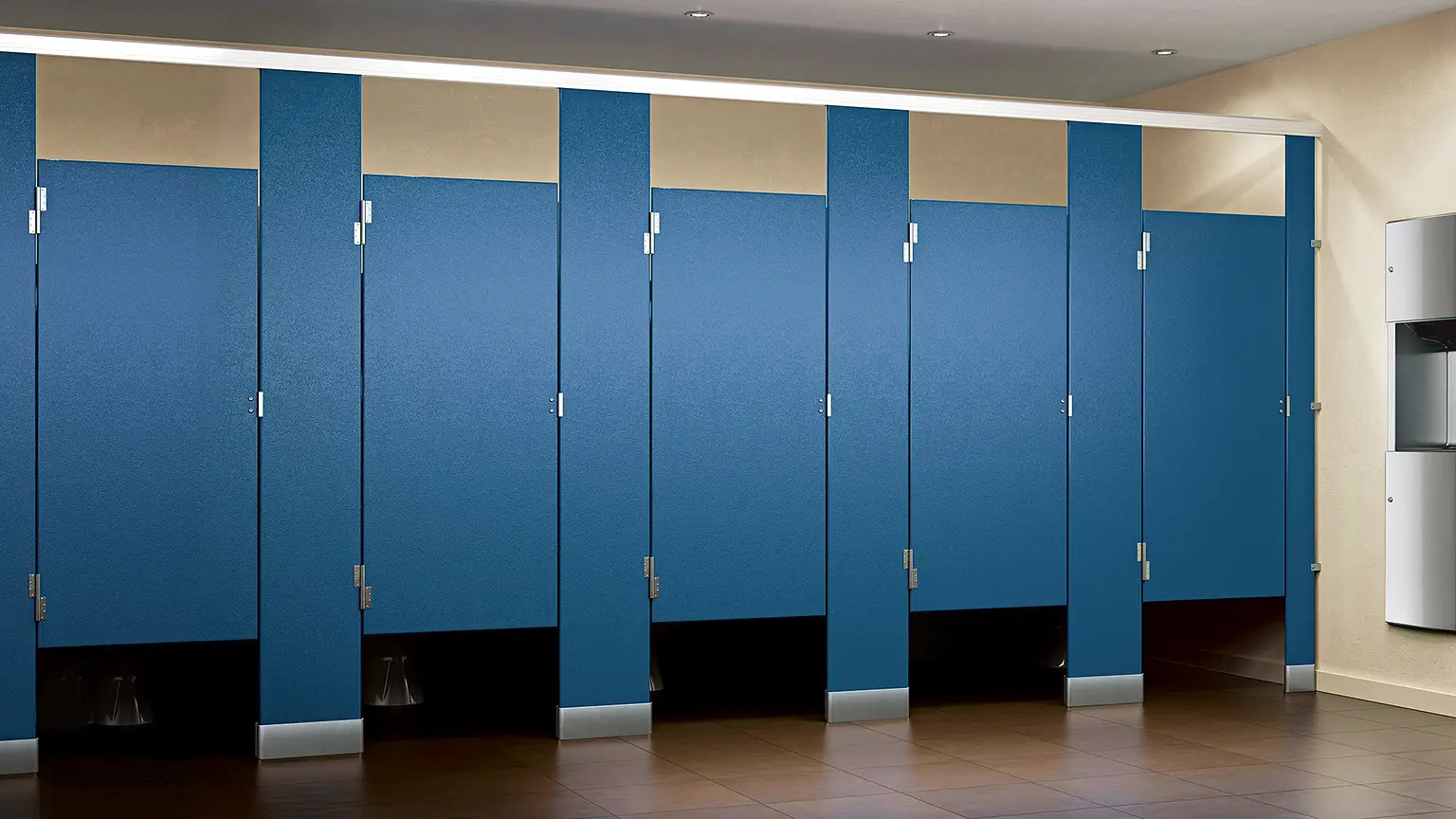 Typical Bathroom Partition Dimensions - One Point Partitions